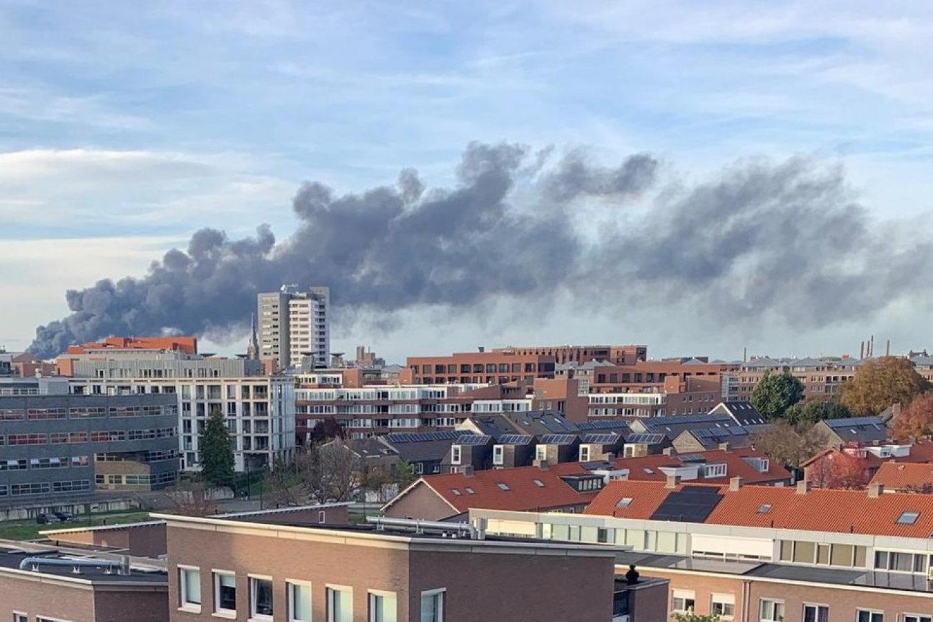 Big fire at Van Werven site in Lanaken - Van Werven Plastic Recycling